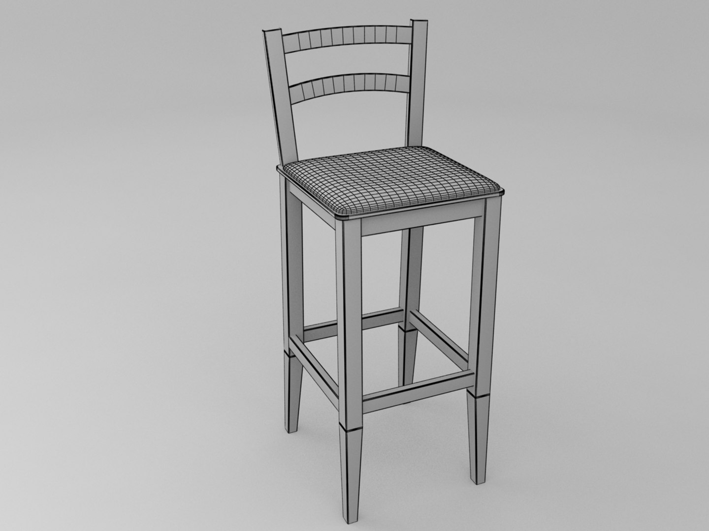 3d model bar stool