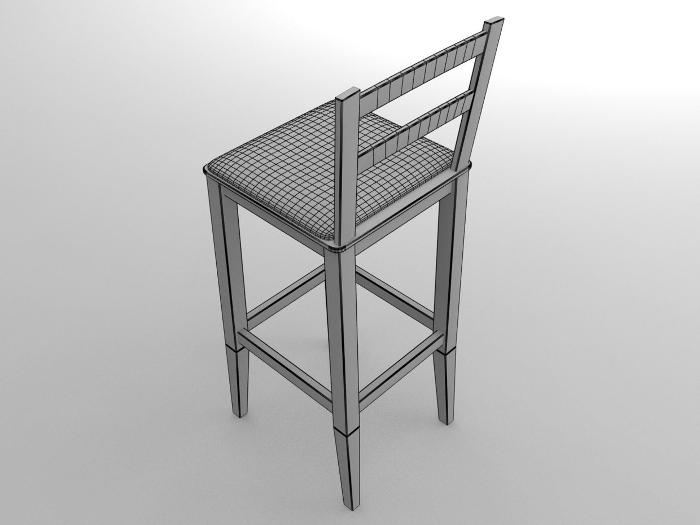 3d model bar stool