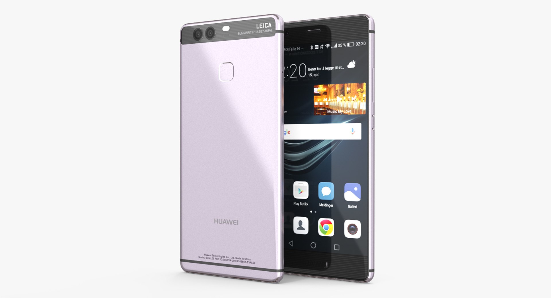 Huawei p9 set 3D model - TurboSquid 1157629