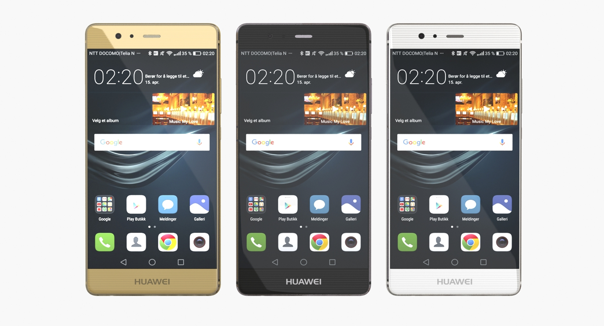 Huawei p9 set 3D model - TurboSquid 1157629