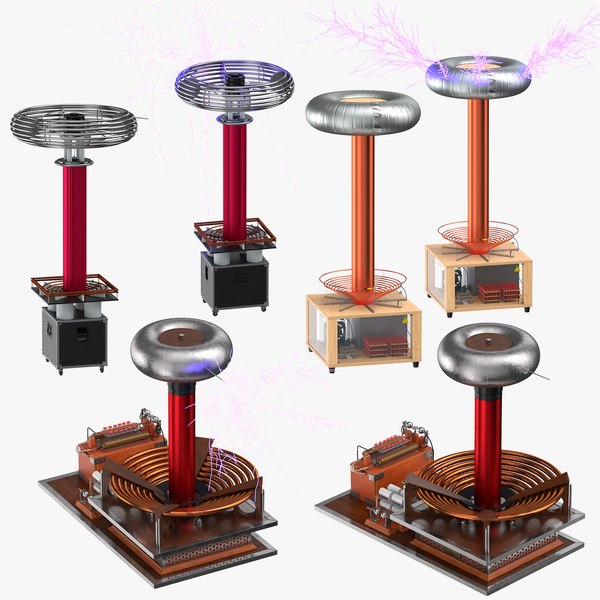 Tesla coil 3D model - TurboSquid 1259496