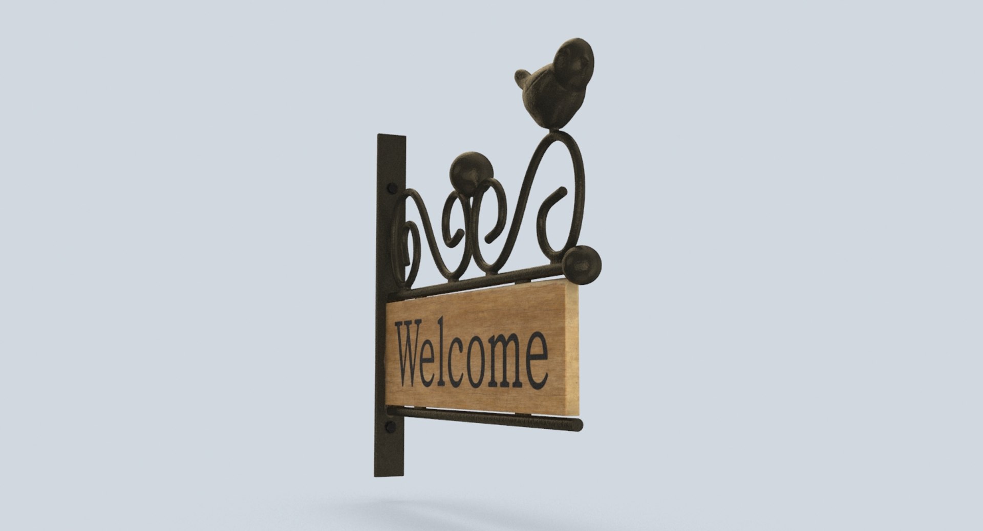 Welcome-sign-01 3D Model - TurboSquid 1245980