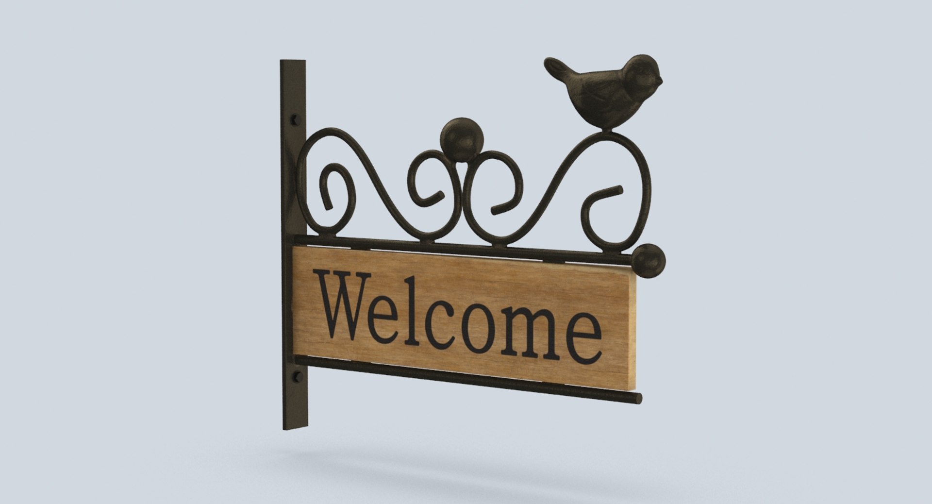 Welcome-sign-01 3D Model - TurboSquid 1245980