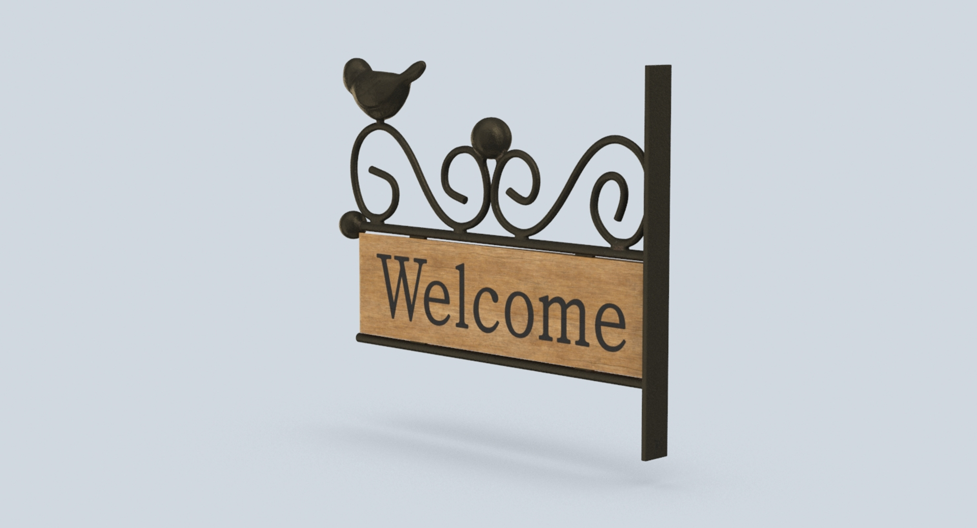 Welcome-sign-01 3D Model - TurboSquid 1245980