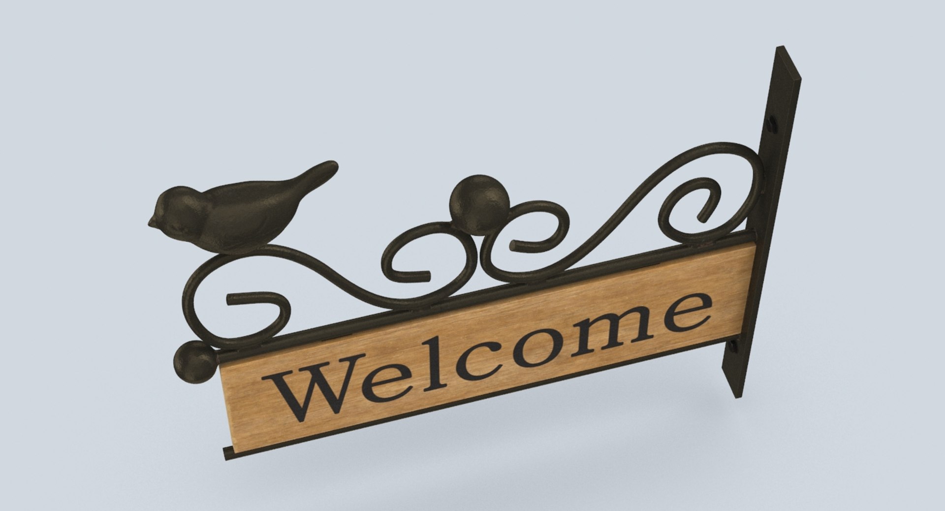 Welcome-sign-01 3D Model - TurboSquid 1245980