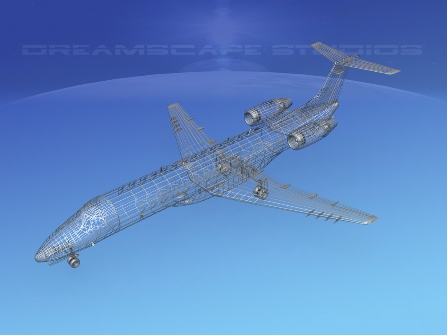 3d Embraer Erj
