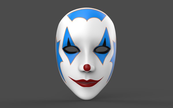 modelo 3d máscara de payaso - TurboSquid 2068246