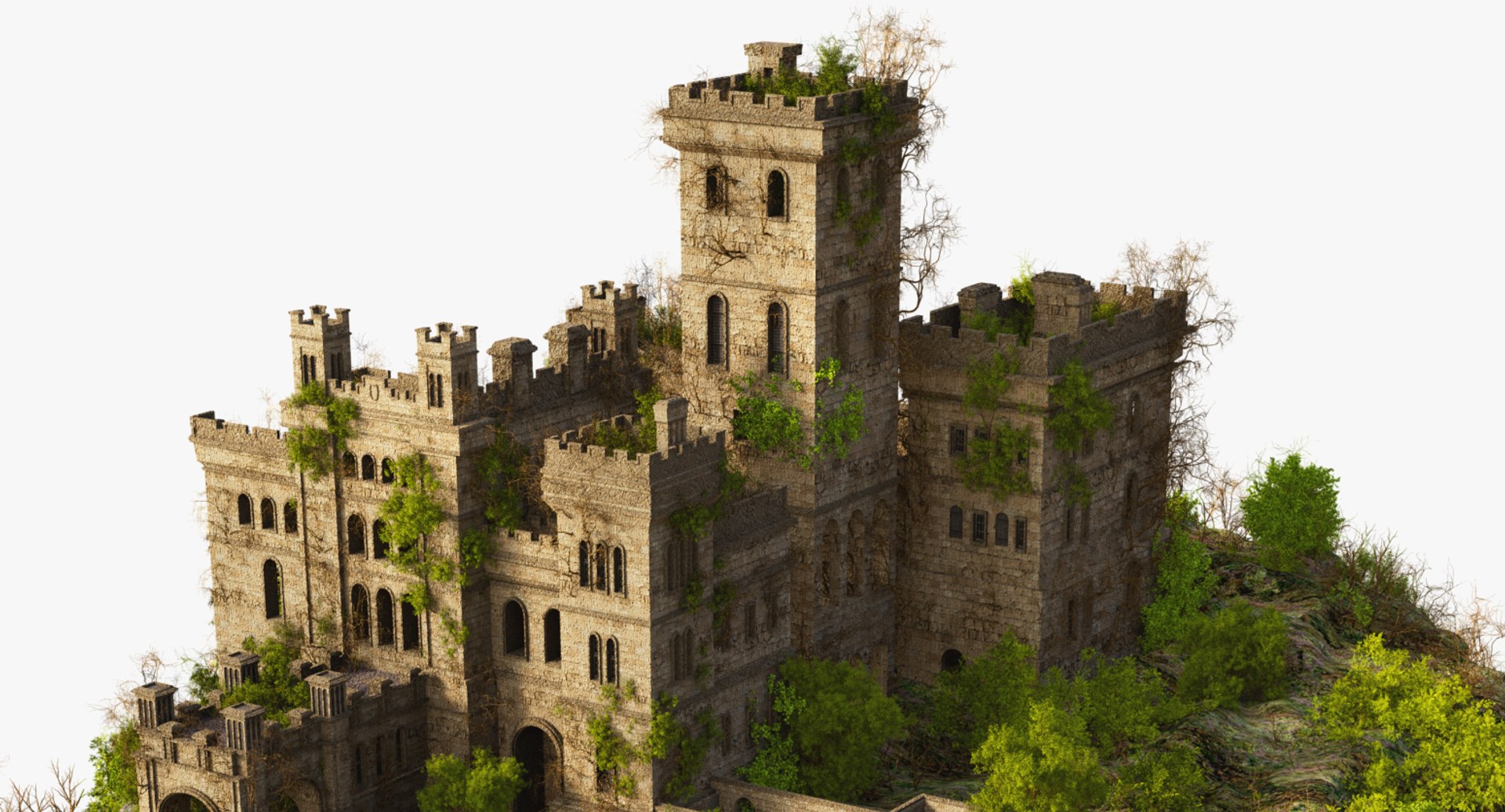 3D Lennox Castle Scotland - TurboSquid 2175765