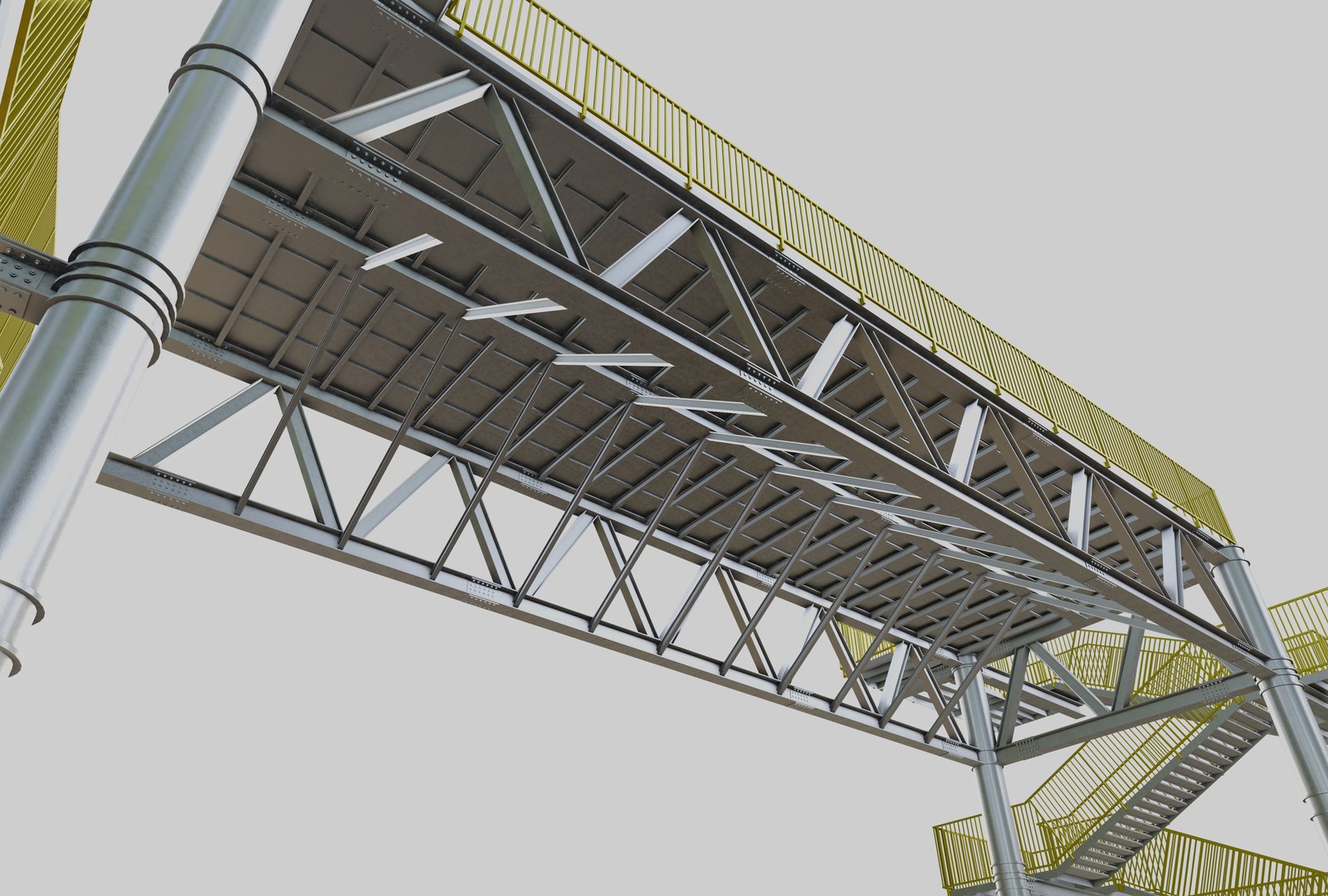 Steel Structure-Tsunami Evacuation Tower-Type-3 3D - TurboSquid 1905288