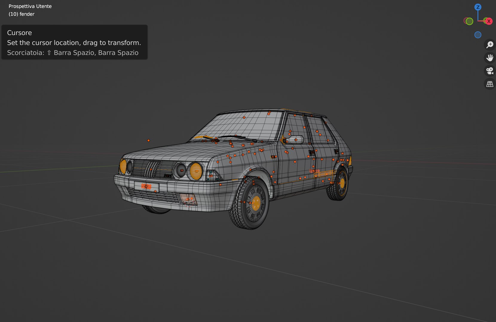3D Model 1986 Fiat Ritmo Turbo Diesel - TurboSquid 2234756
