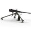 3d Machine Gun Browning M2
