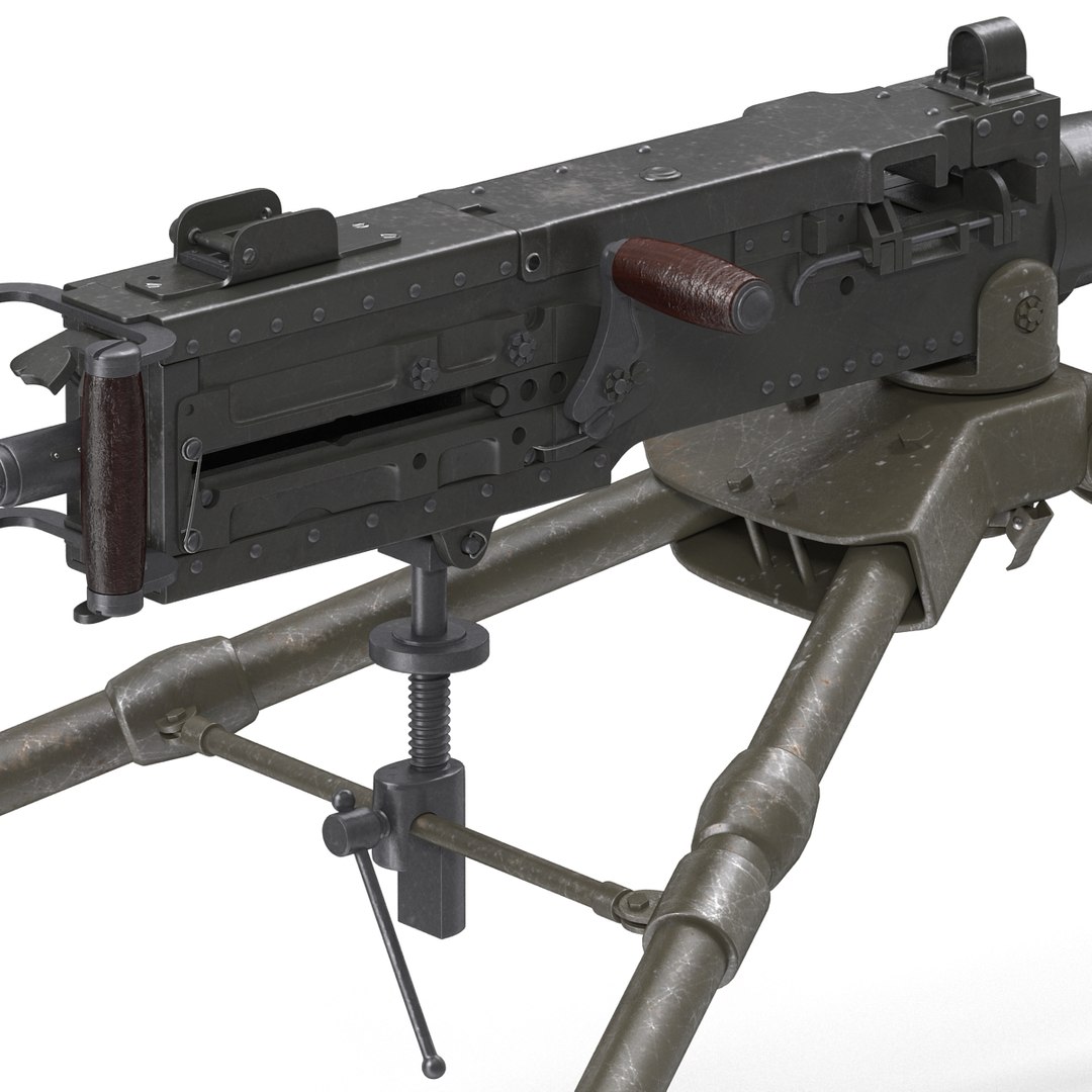 3d machine gun browning m2