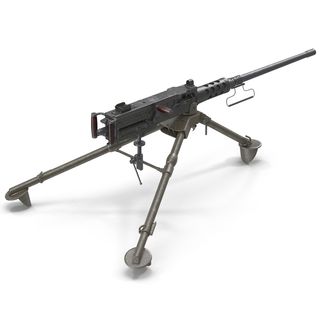 3d machine gun browning m2