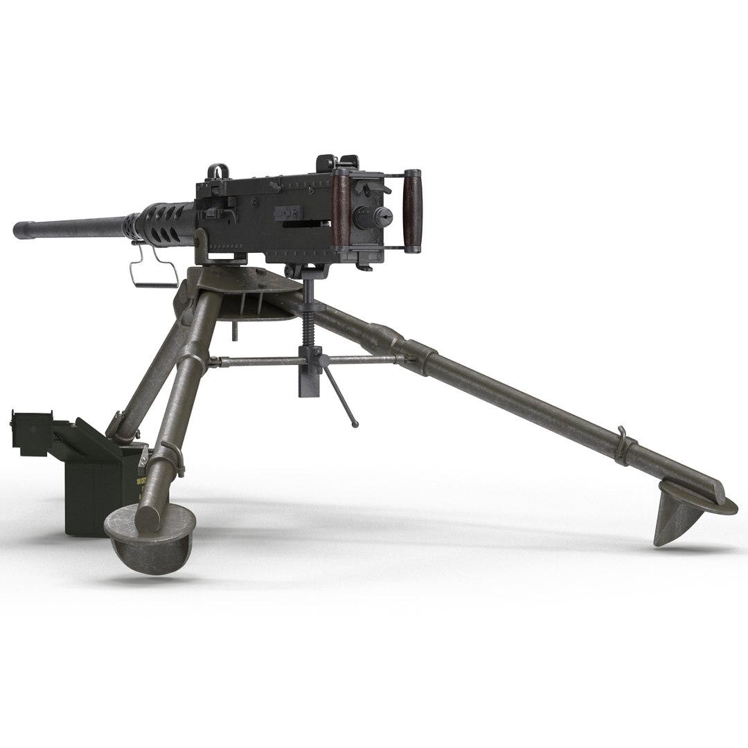 3d machine gun browning m2