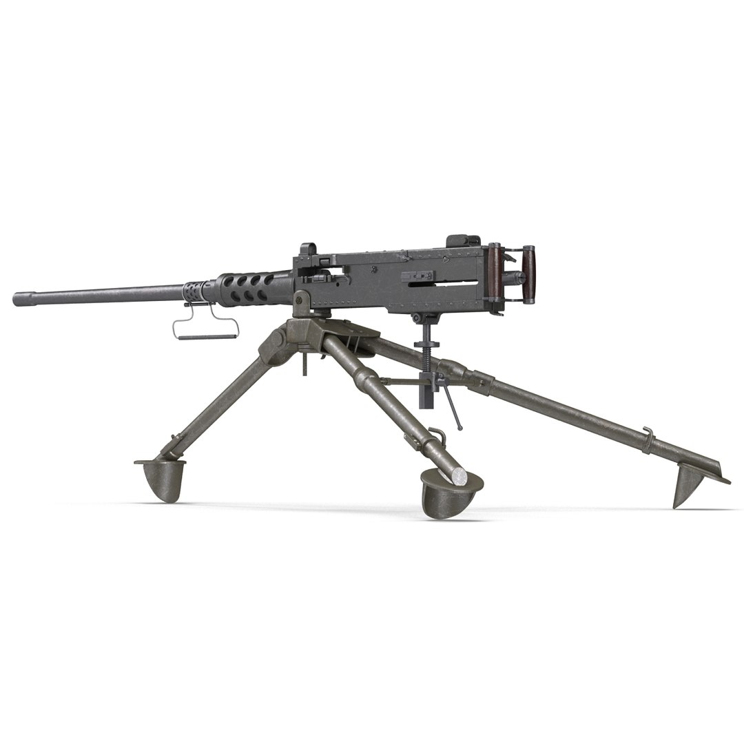 3d machine gun browning m2