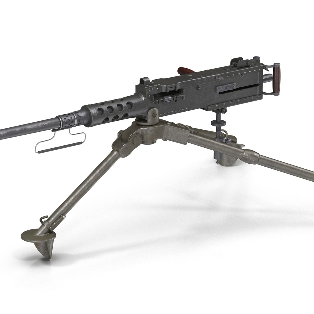 3d machine gun browning m2
