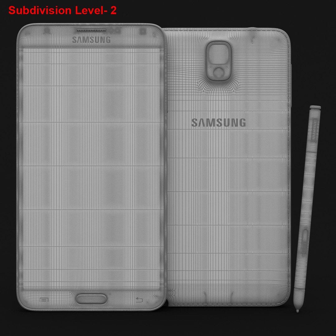 3d Samsung Galaxy Note 3 Model