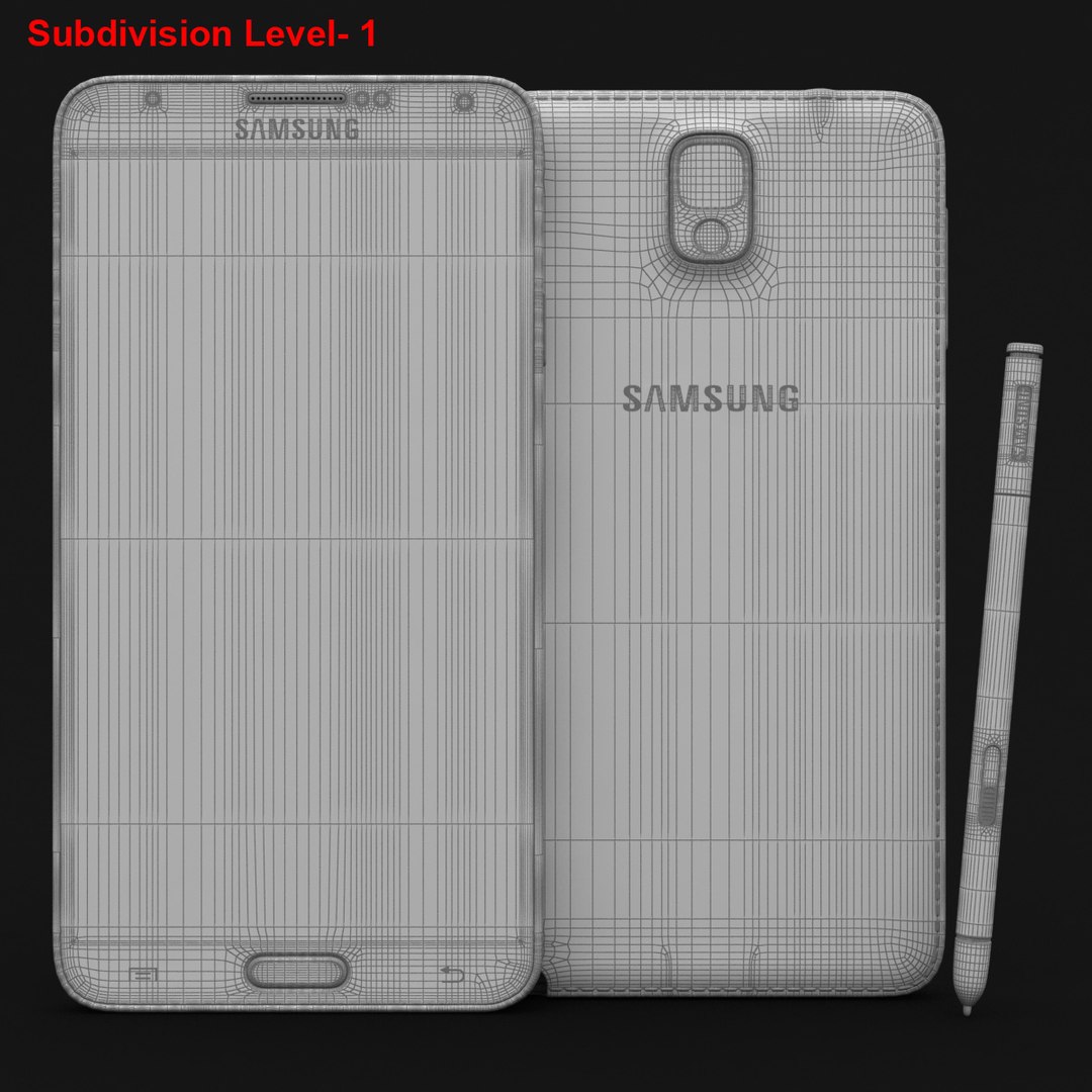 3d Samsung Galaxy Note 3 Model