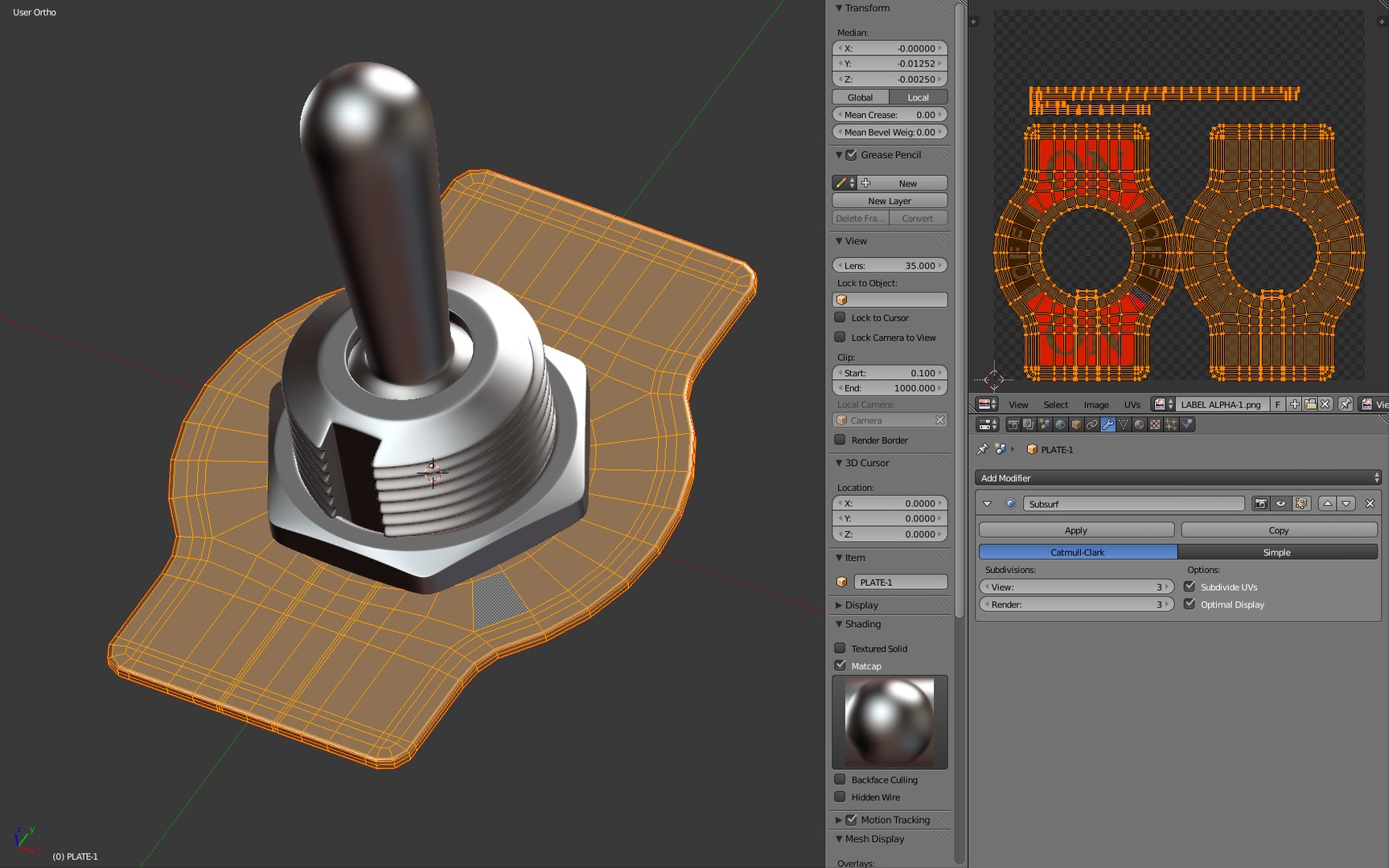 Switch Toggle 3D Model - TurboSquid 1429048