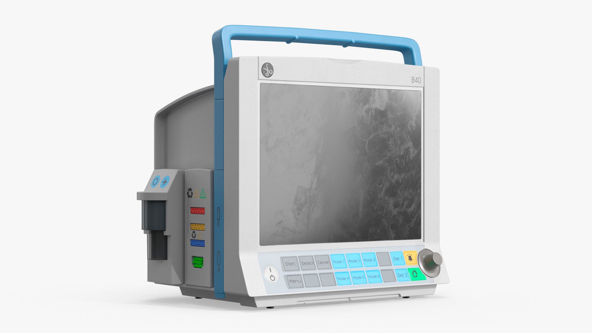 3D Bedside Vital Signs Monitor Portable Version Model - TurboSquid 2405893