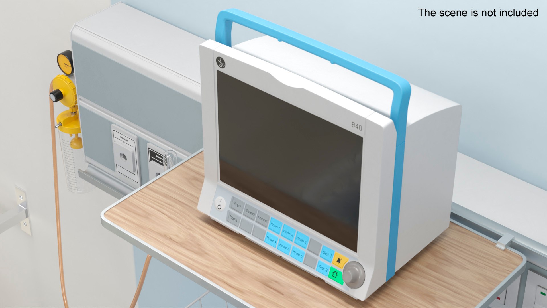 3D Bedside Vital Signs Monitor Portable Version Model - TurboSquid 2405893