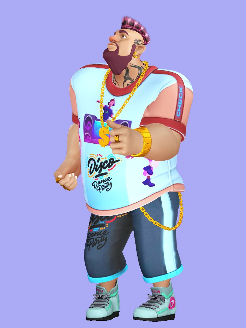 3D Cartoon Rigged Dancer Man-Kali Character 3D Model - TurboSquid 2268309