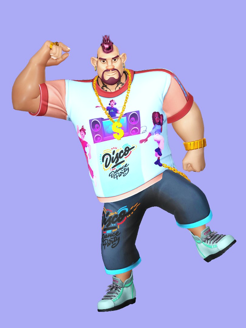 3D Cartoon Rigged Dancer Man-Kali Character 3D Model - TurboSquid 2268309