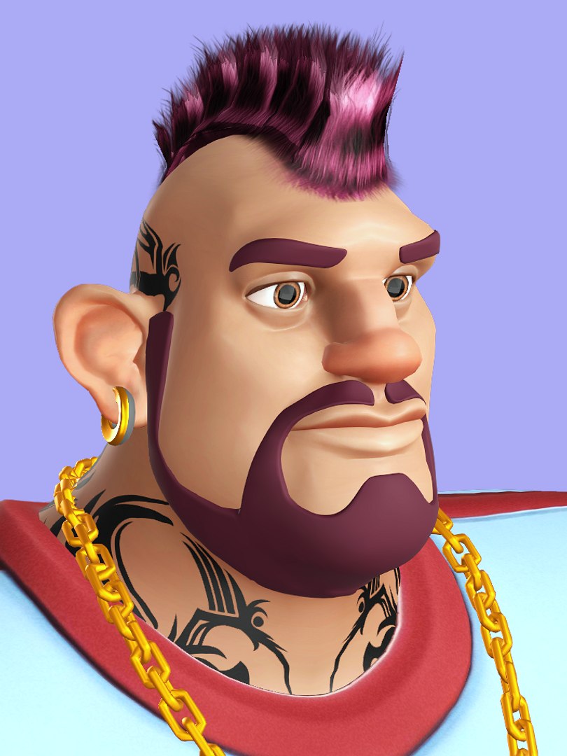 3D Cartoon Rigged Dancer Man-Kali Character 3D Model - TurboSquid 2268309