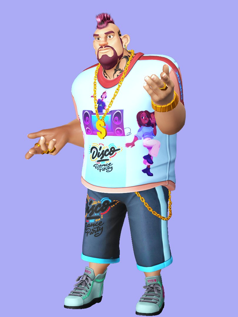 3D Cartoon Rigged Dancer Man-Kali Character 3D Model - TurboSquid 2268309