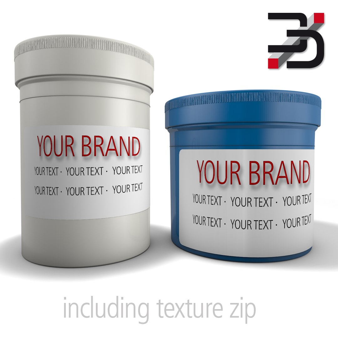 3d Plastic Container Model