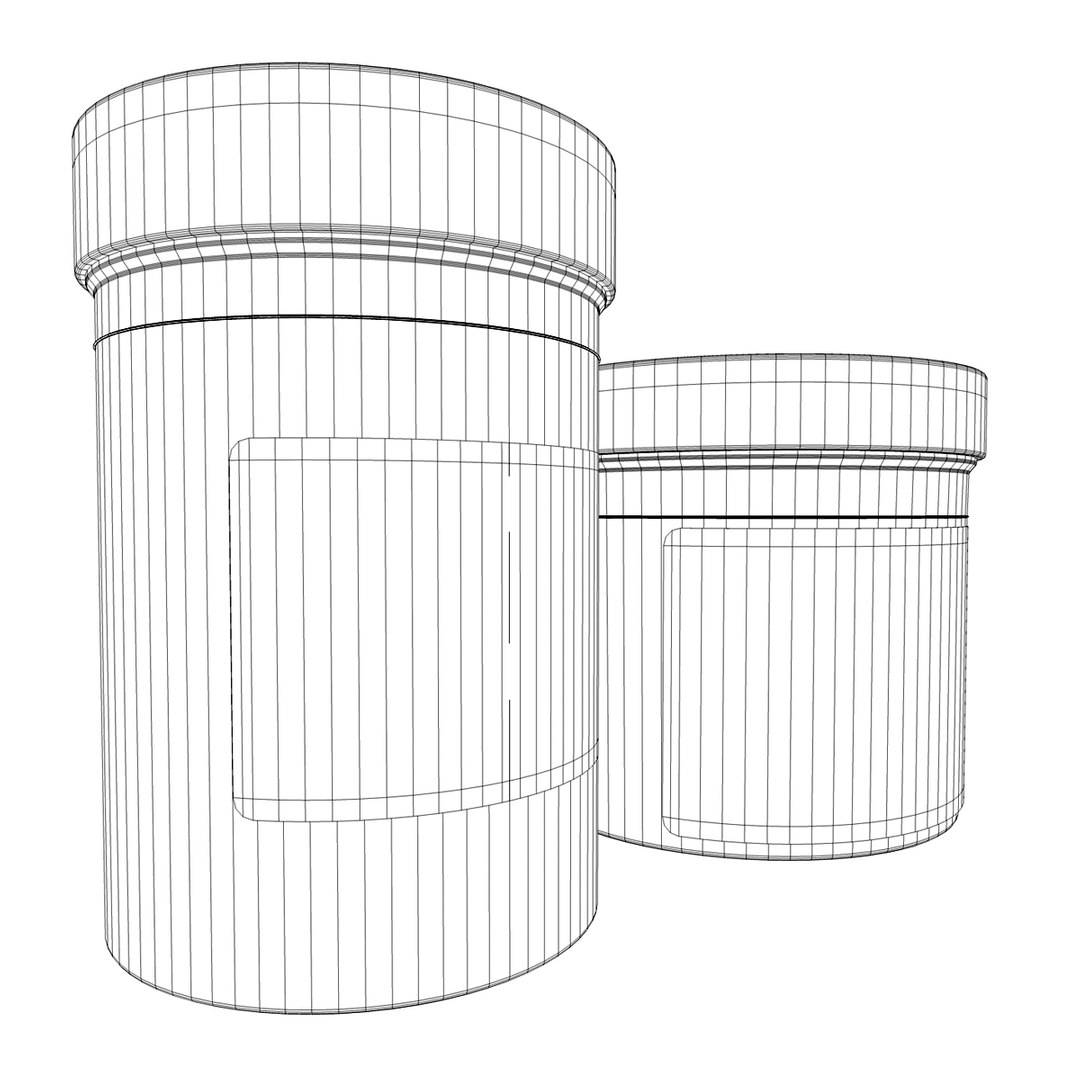 3d Plastic Container Model