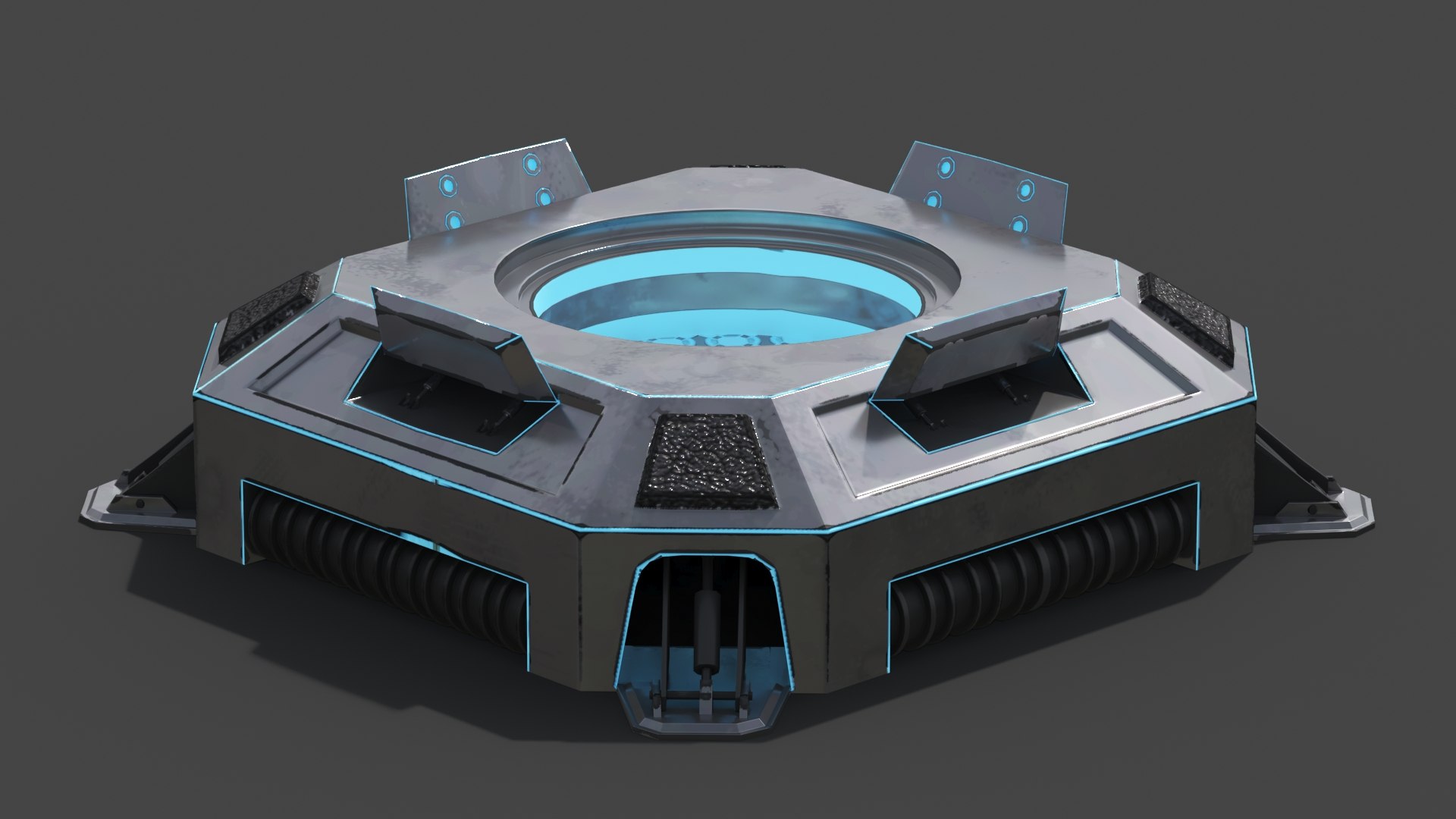 Sci-fi Teleporter Platform Model - TurboSquid 1661232