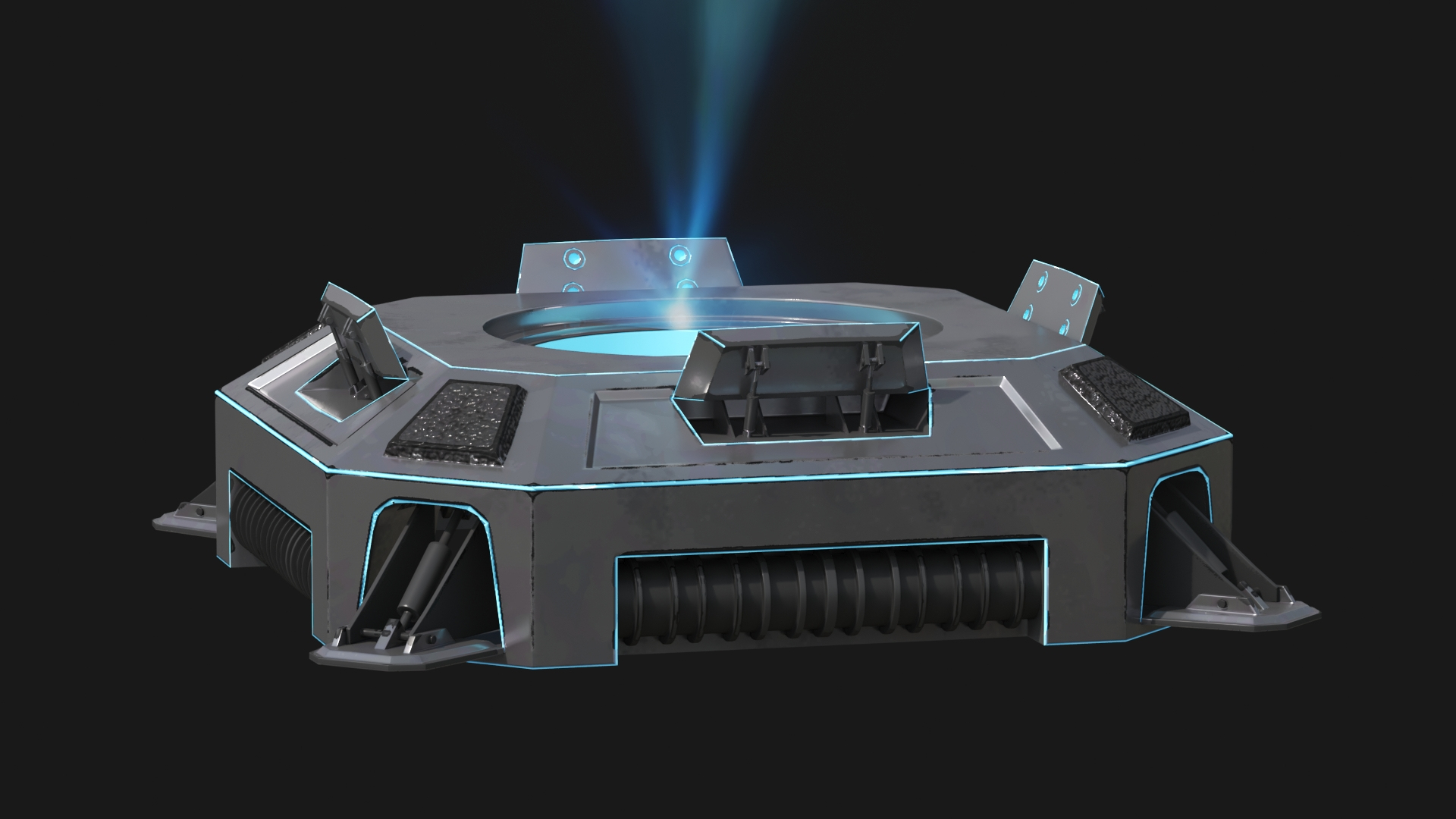 Sci-fi Teleporter Platform Model - TurboSquid 1661232