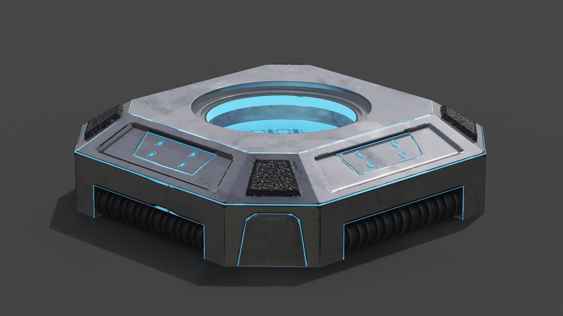 Sci-fi Teleporter Platform Model - TurboSquid 1661232