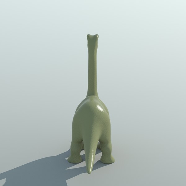 3d small brontosaurus toy