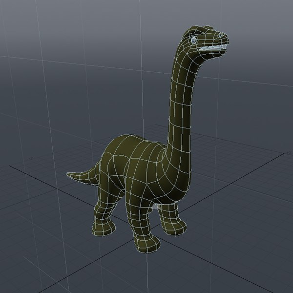 3d small brontosaurus toy