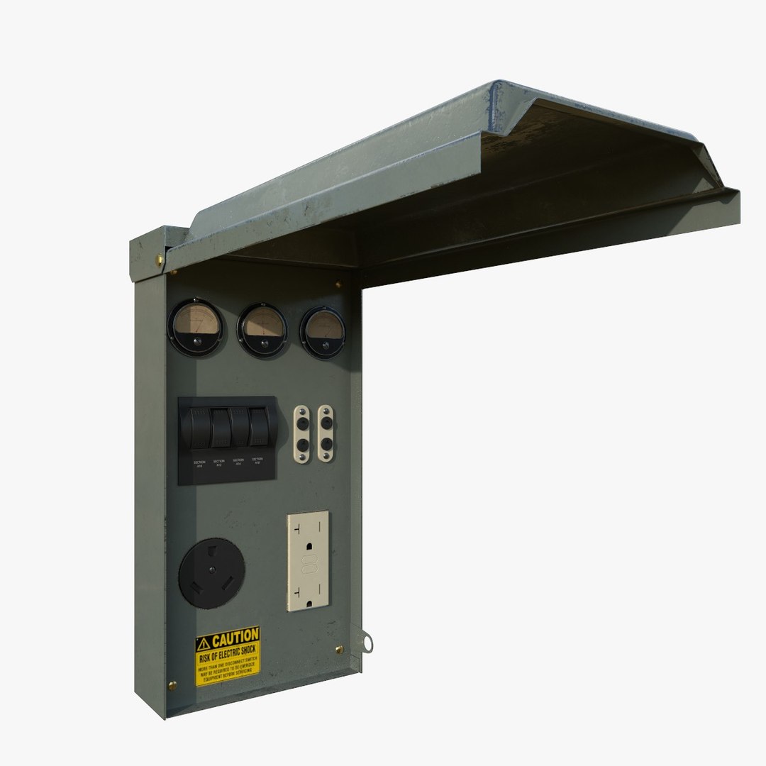 3D Electric Panel Box Model - TurboSquid 1752223