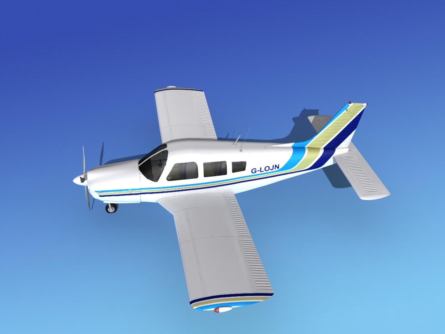 propeller piper cherokee 3d 3ds