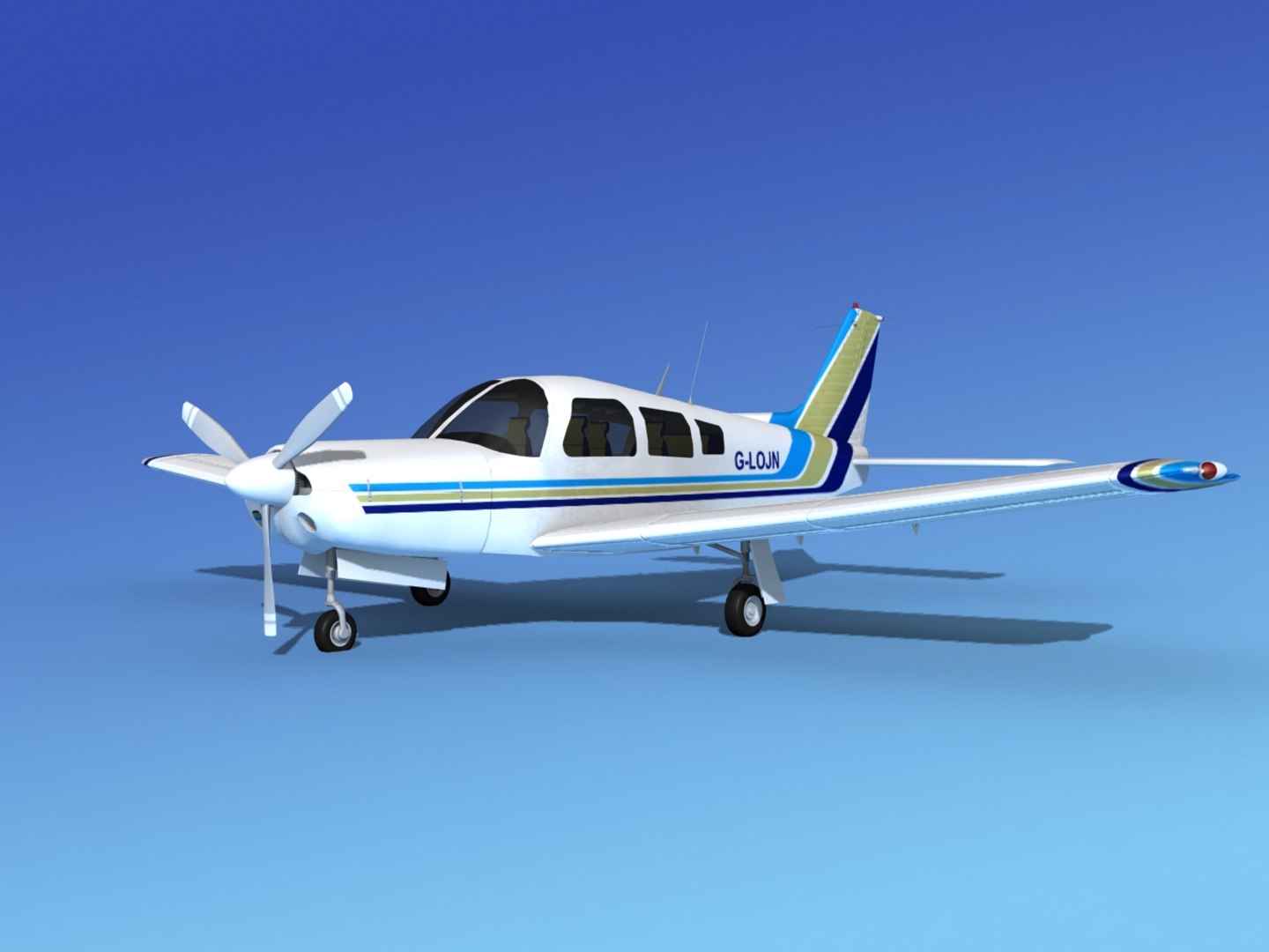 propeller piper cherokee 3d 3ds