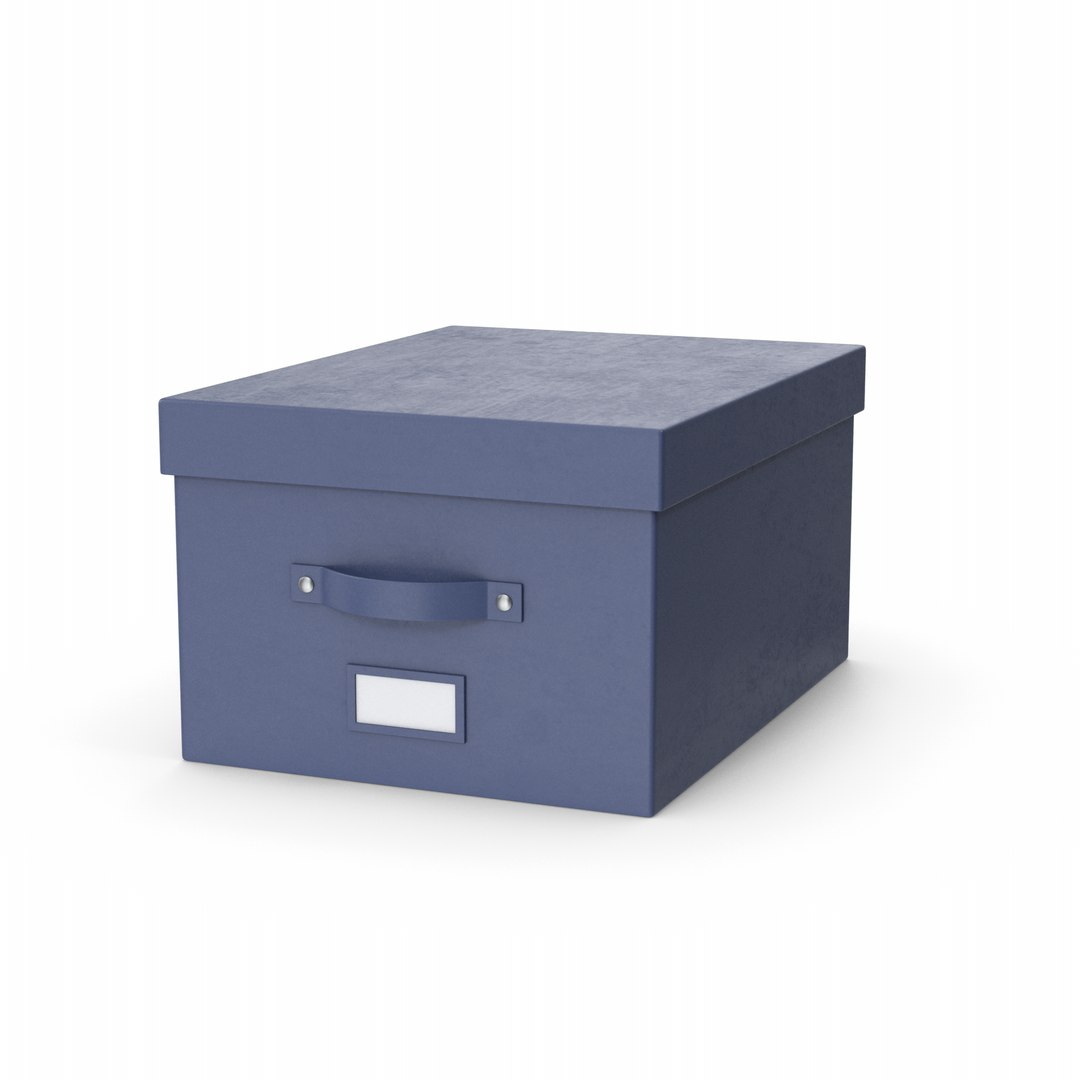 Blue Storage Box Model - TurboSquid 1975192