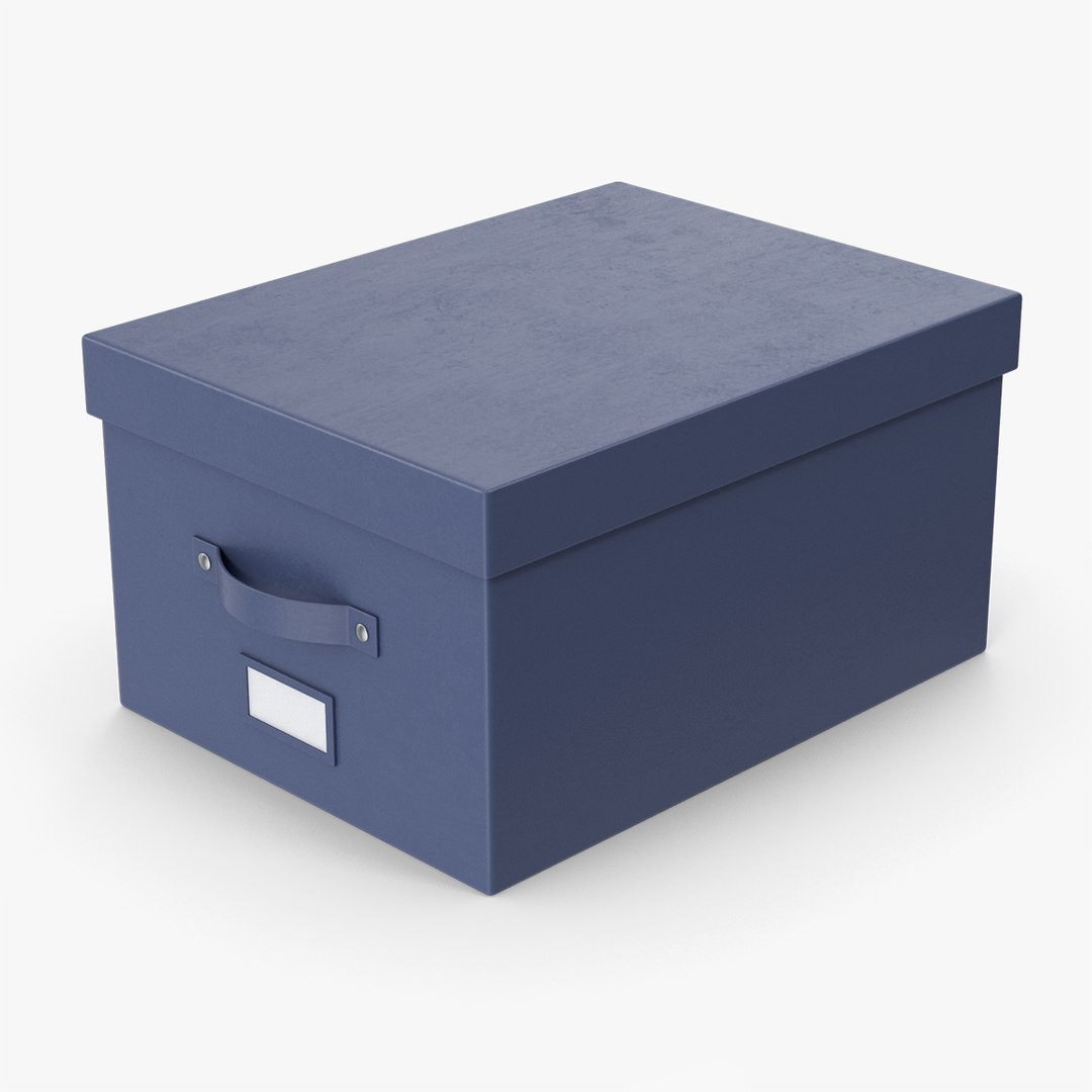 Blue Storage Box model - TurboSquid 1975192
