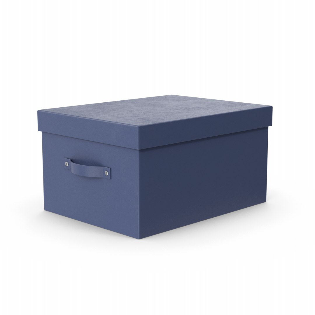 Blue Storage Box Model - TurboSquid 1975192