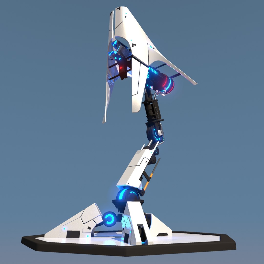 3d Futuristic Turret Tower Model