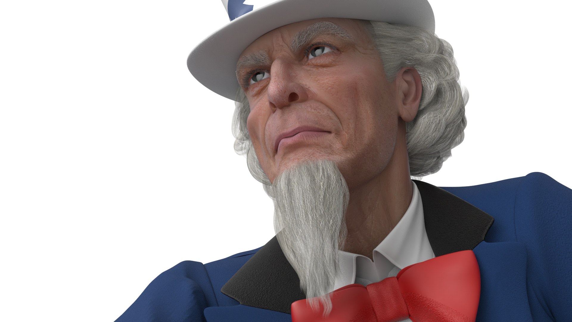 Uncle Sam Pointing Pose 3D Model - TurboSquid 2413770