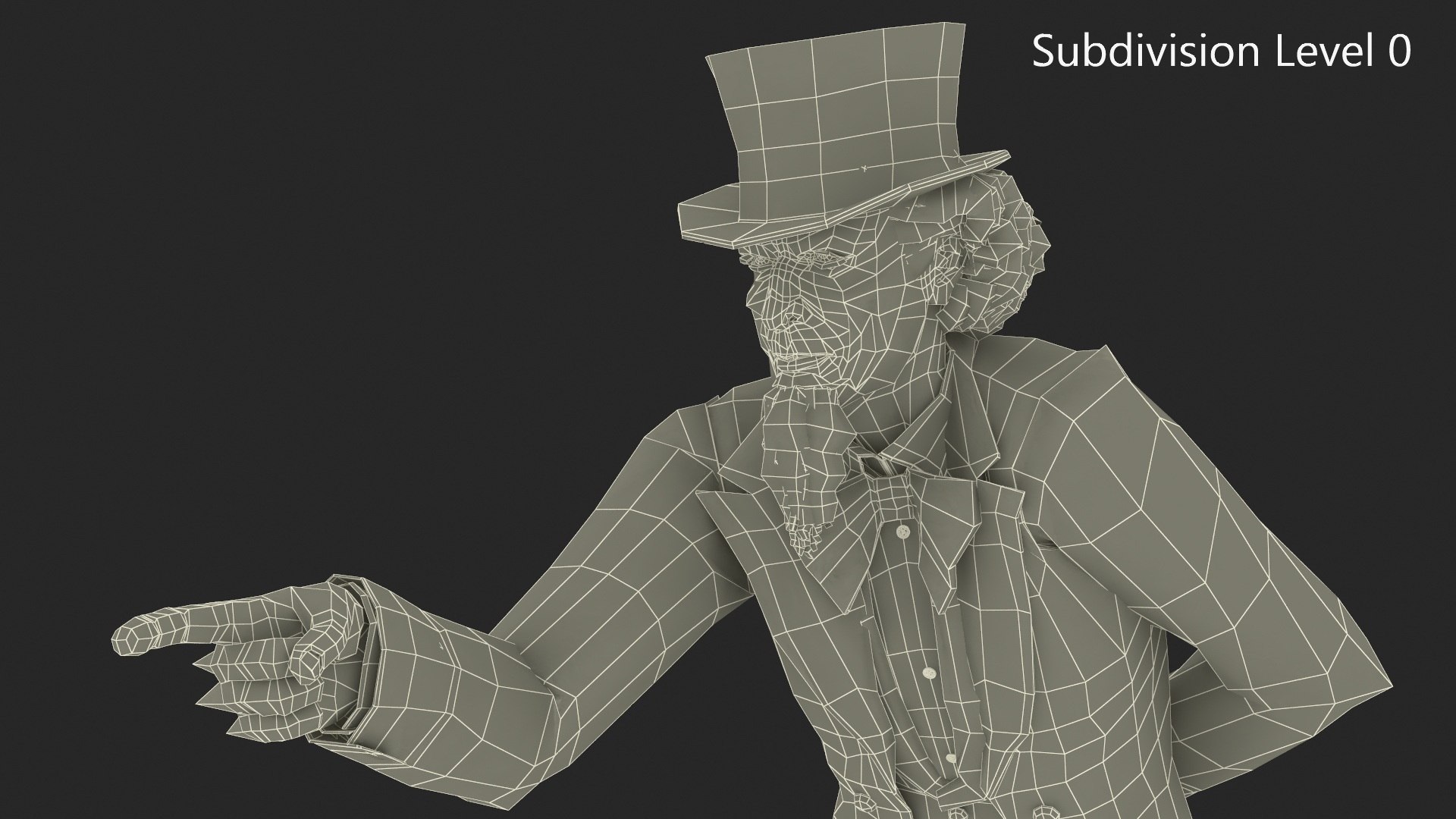 Uncle Sam Pointing Pose 3D Model - TurboSquid 2413770