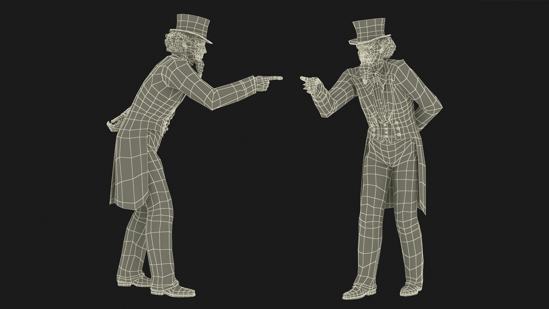 Uncle Sam Pointing Pose 3D Model - TurboSquid 2413770