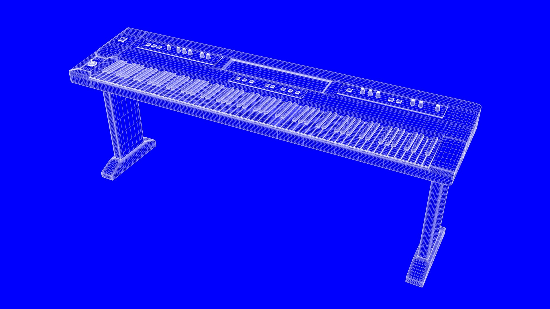 Electric Piano Keyboard 3D - TurboSquid 2016857