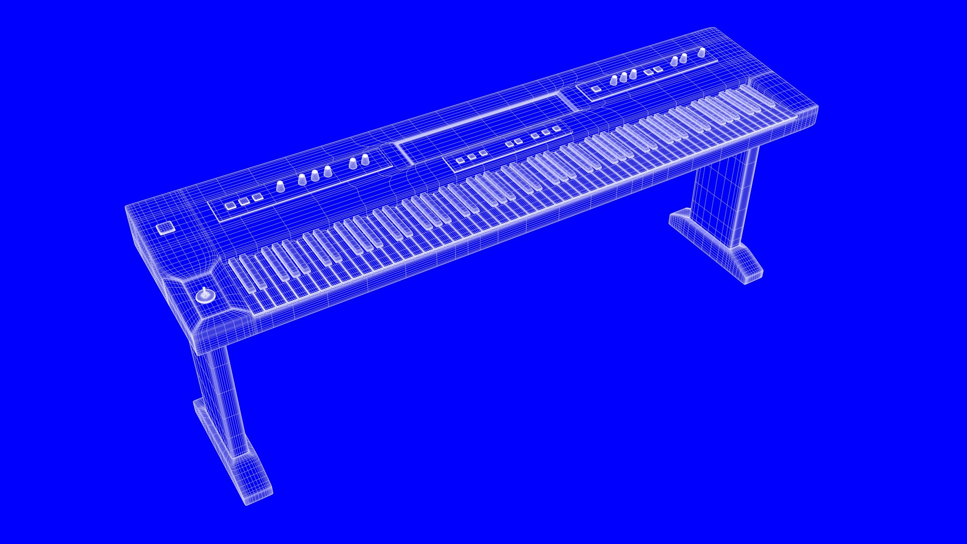Electric Piano Keyboard 3D - TurboSquid 2016857