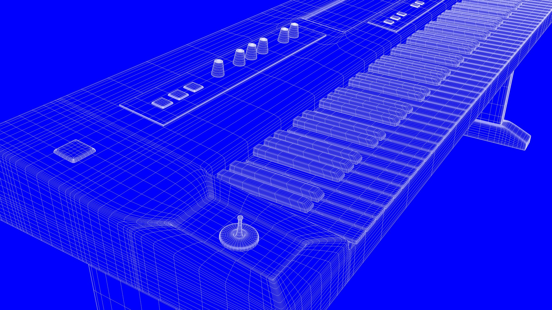 Electric Piano Keyboard 3D - TurboSquid 2016857