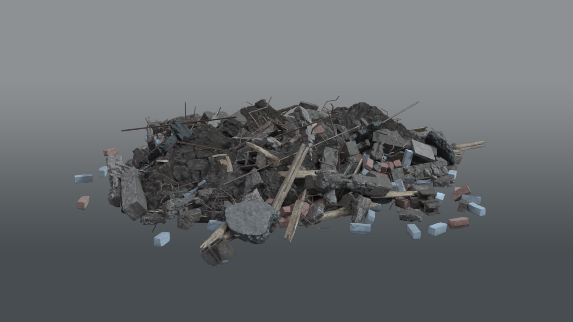 3D Pile Rubble Debris - TurboSquid 1182440
